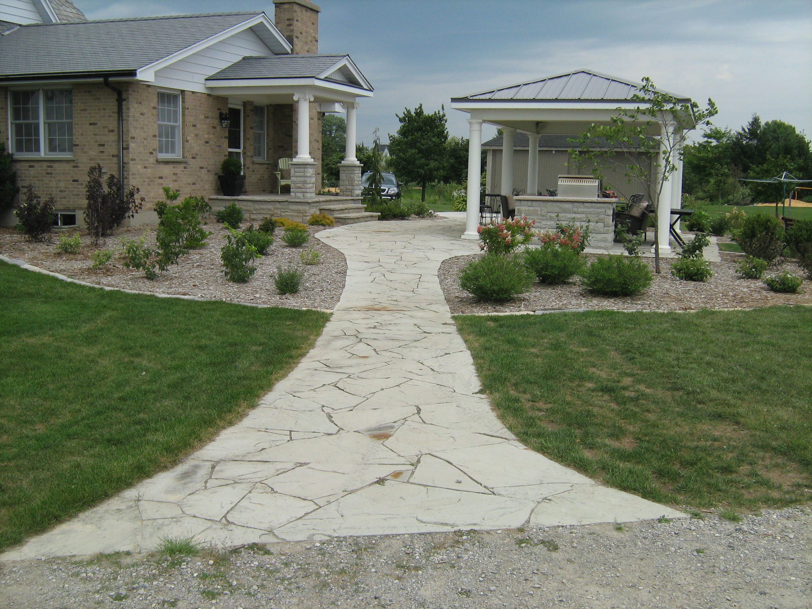Flagstone Sidewalks and Walkways | Flagstone by Mullifarry Landscaping